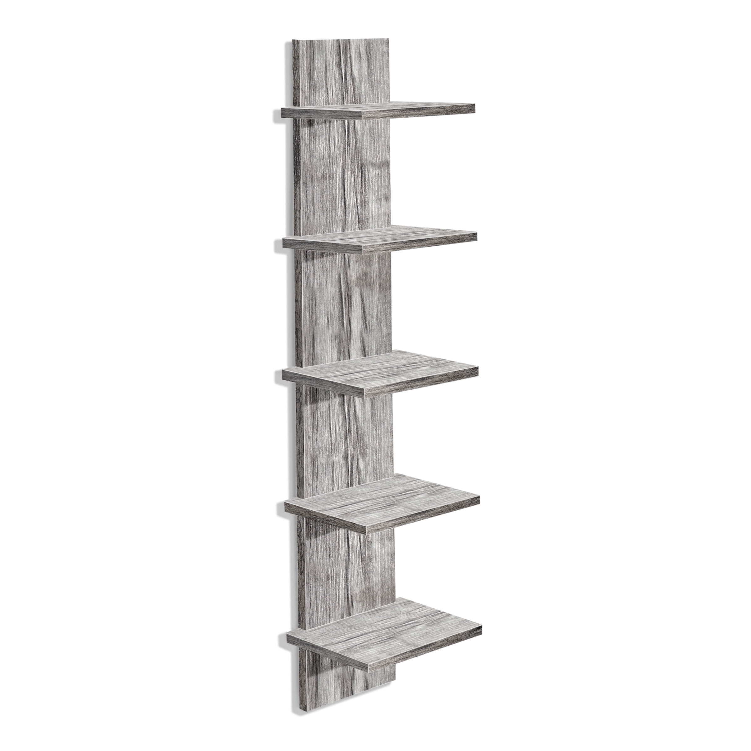 Sorbus 5 Tier Wall Shelf Unit, 31" Column Shelving for Home Storage ...