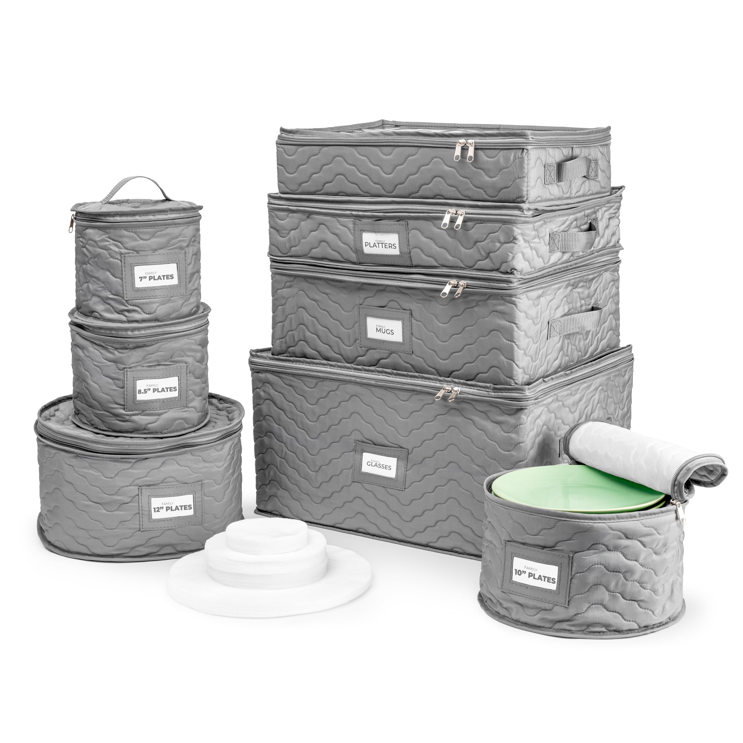 Free Shipping! Sorbus China Storage Containers Quilted 8-Piece Set for ...