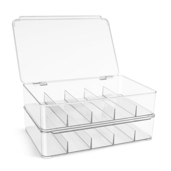 Sorbus Clear Storage Case - Multipurpose Stackable Organizers and ...