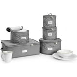 Sorbus Dinnerware Protective Storage Set, 5-Piece Padded Containers for ...