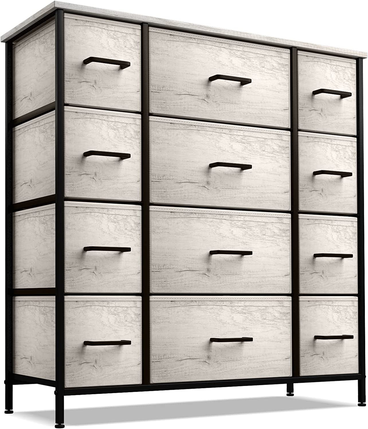 Sorbus Dresser with 12 Faux Wood Drawers - Storage Unit Organizer Chest ...