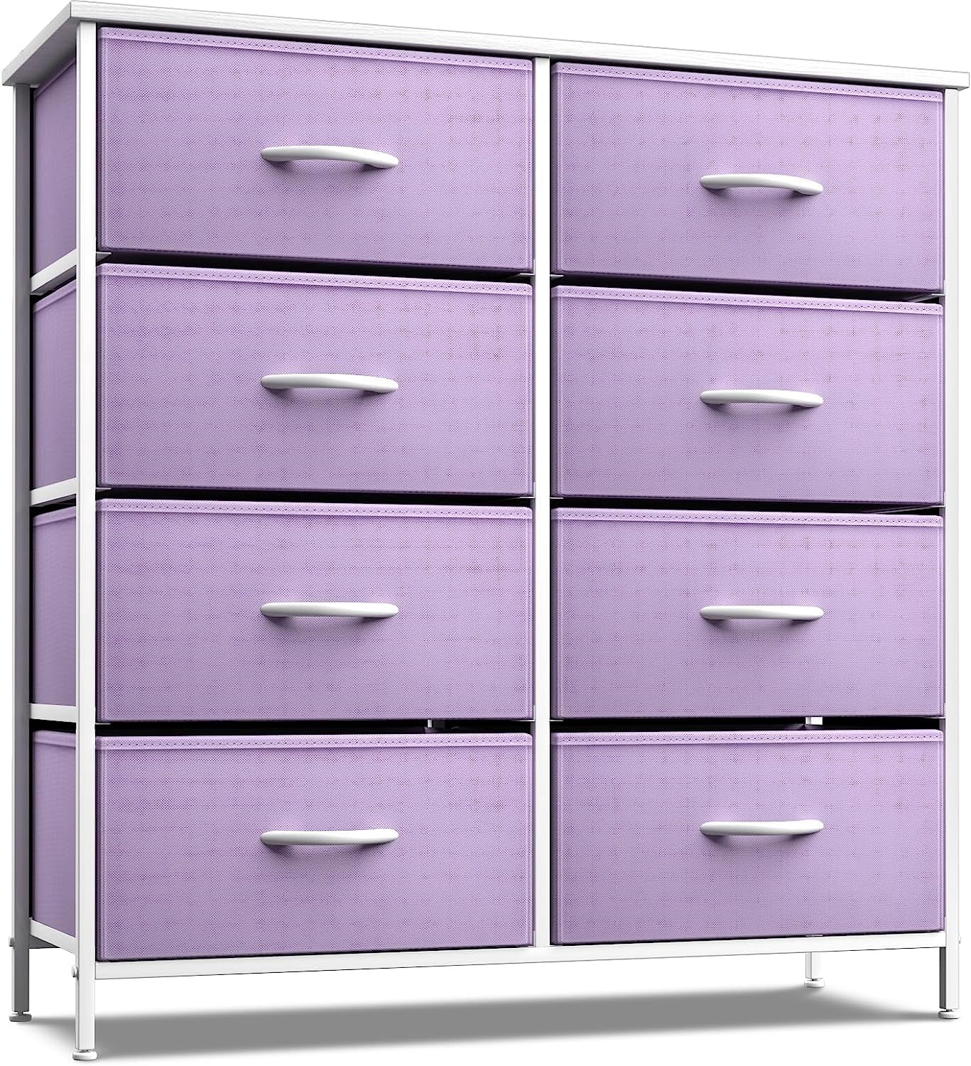 Sorbus Kid Dresser with 8 Fabric Bin Drawers - Pastel Color Furniture ...