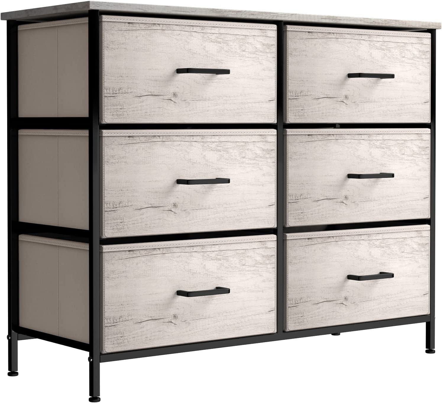 Sorbus Dresser with Fabric Drawers - Wide Chest of Drawers - Great for ...