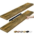 Sorbus Extra Long Floating Rectangle Shelves – 35" L x 9" D x 1.5" H ...