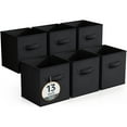 Sorbus Fabric Storage Bins 13" Foldable Cubes With Handles For Pantry ...