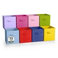 Sorbus Fabric Storage Bins 13" Set of 2 With 8 Foldable Storage Bins ...
