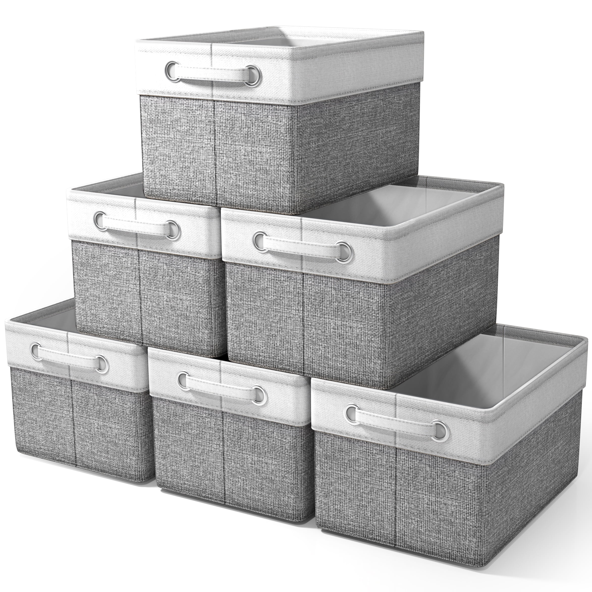 Sorbus Fabric Storage Bins for Shelves - 15" Sturdy Collapsible Baskets ...