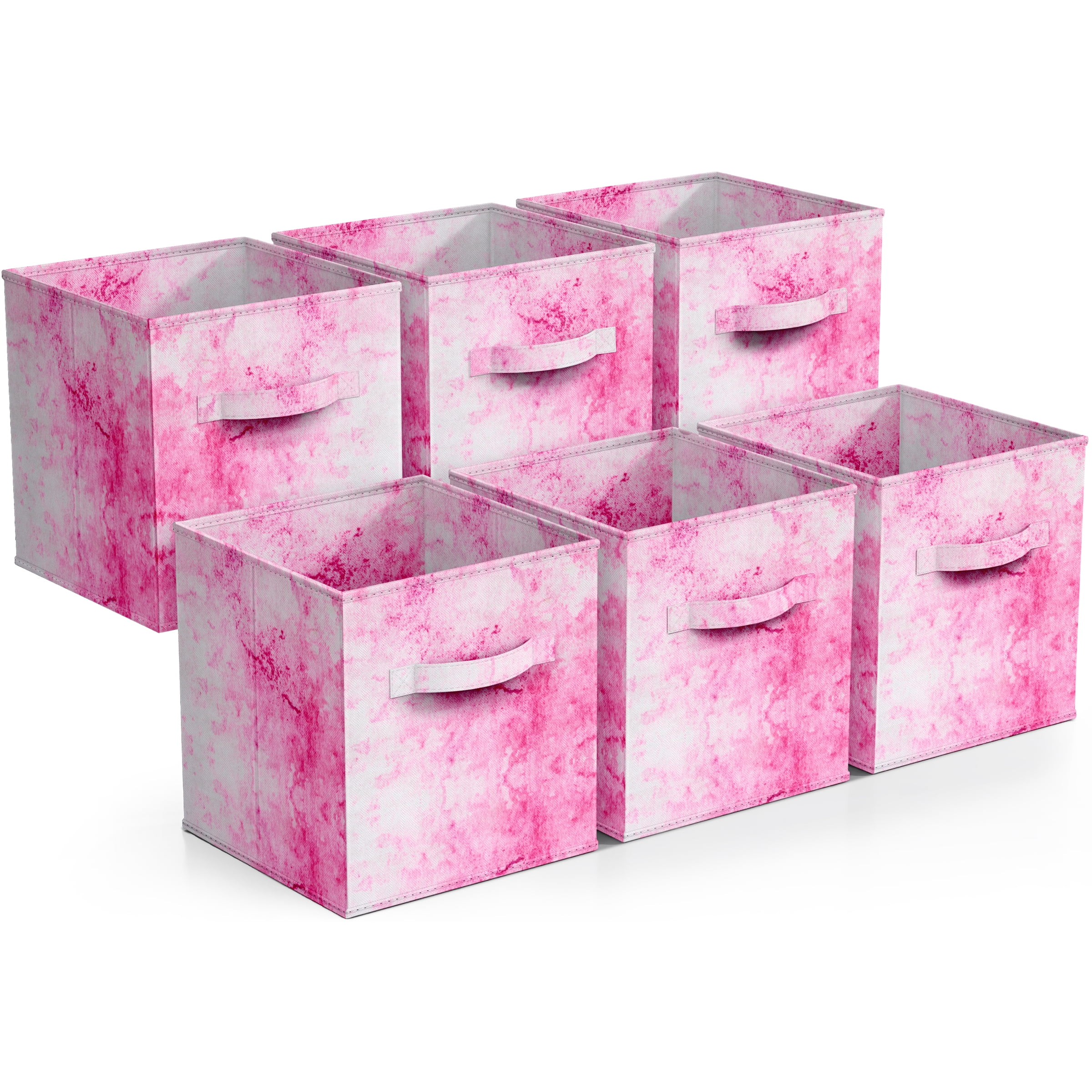 Sorbus Fabric Storage Cubes Foldable Tie Dye Storage Bins for ...