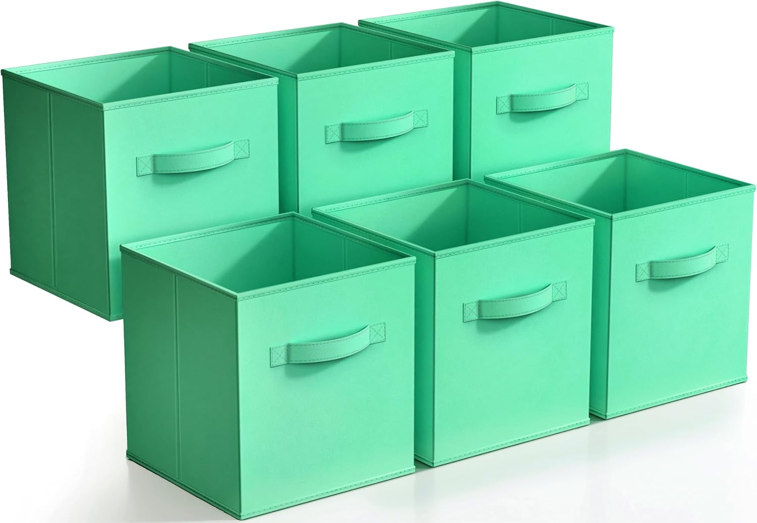 Sorbus Foldable Storage Cubes - 6 Fabric Baskets for Organizing Pantry ...