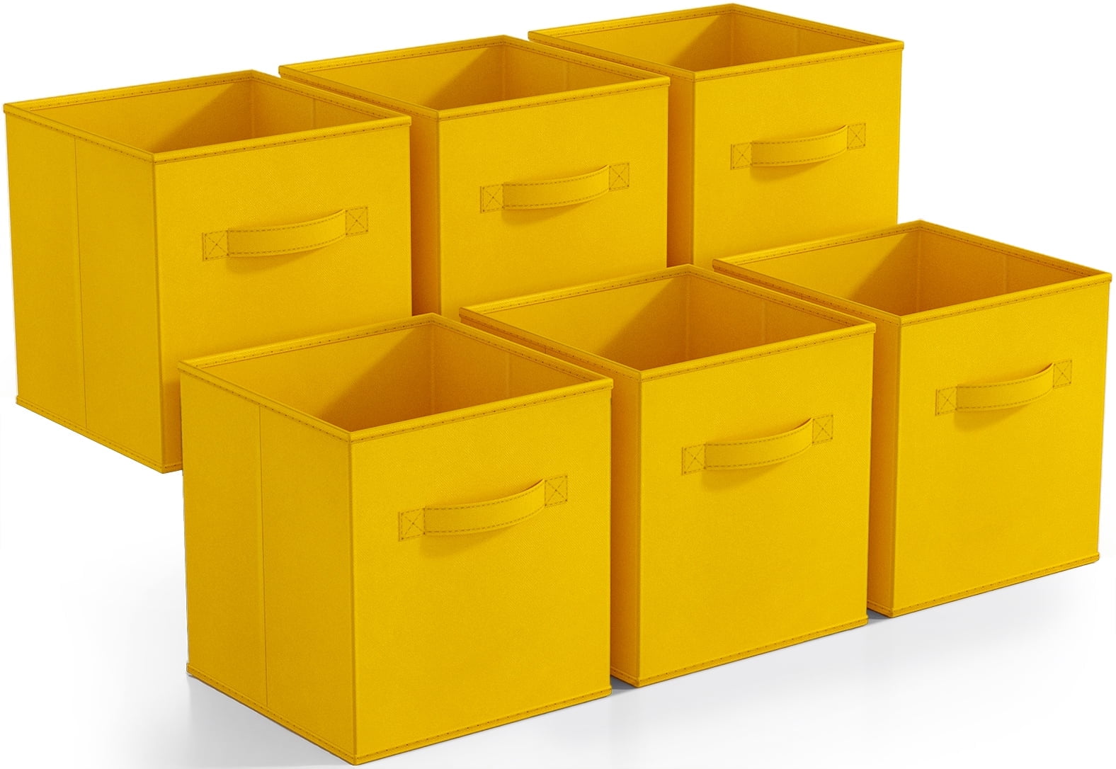 Sorbus Foldable Storage Cubes - 6 Pack, 11" Fabric Baskets for Closet ...