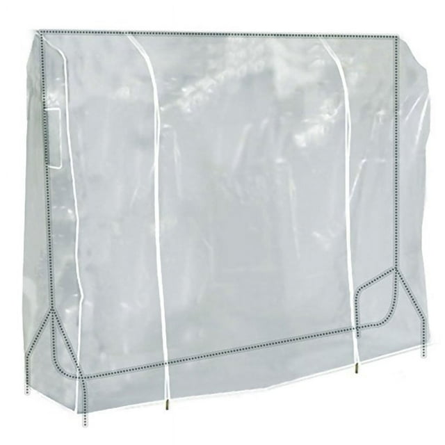 Sorbus Portable Garment Rack Cover - 6 Ft Transparent Clothes Organizer ...