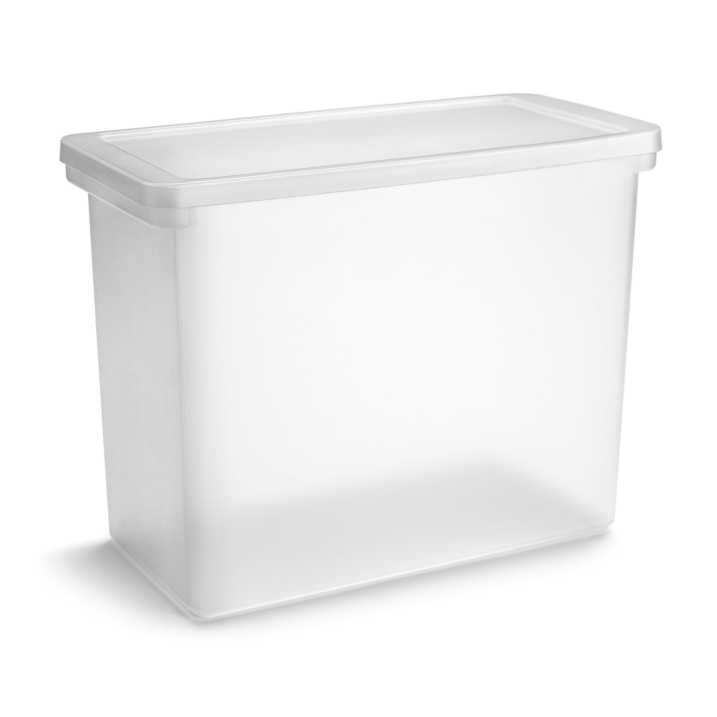 Sorbus Large Clear File Organizer Storage Bin with Lid for Binders ...