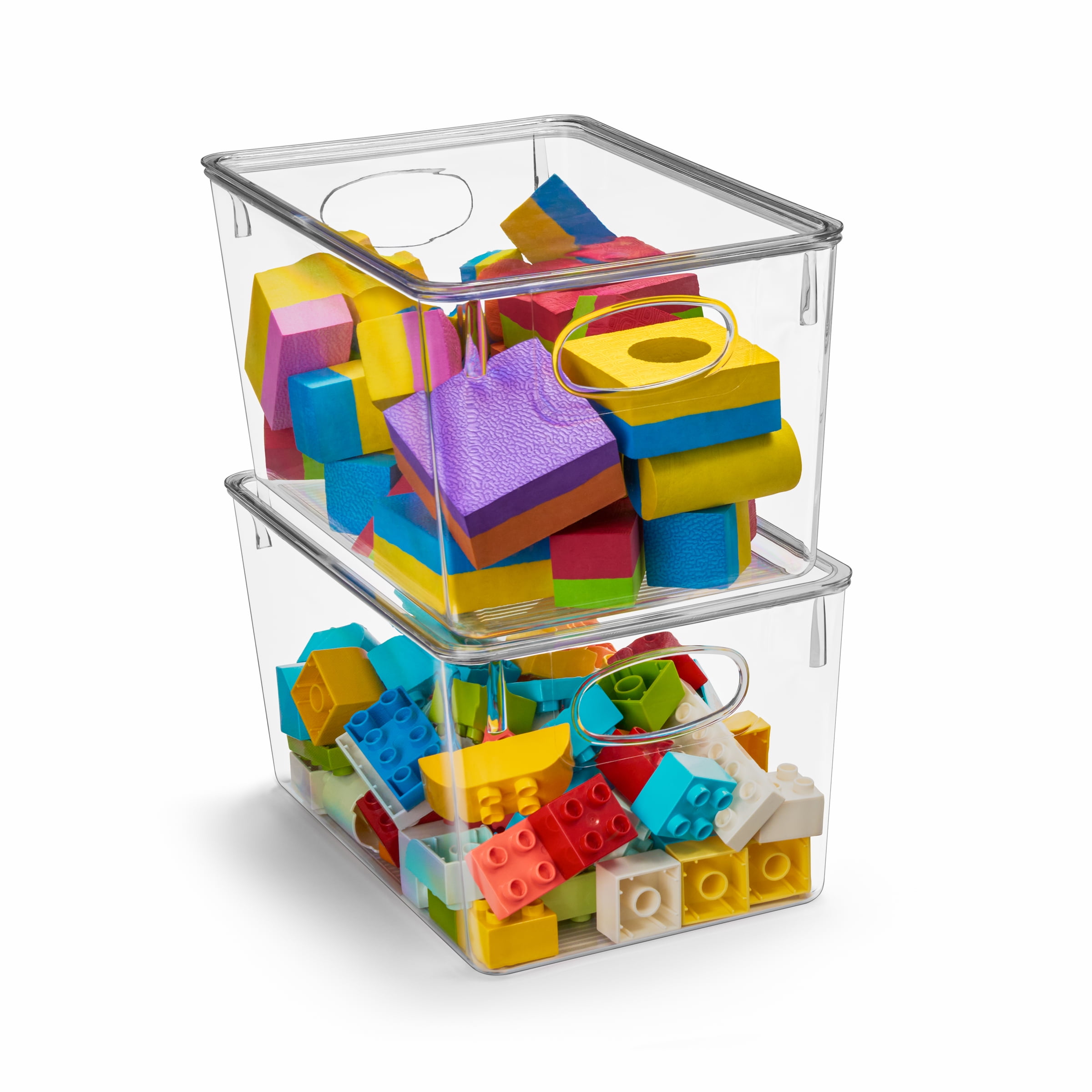 Sorbus Large Storage Clear Containers with Lids Toy Bins and Organizers ...