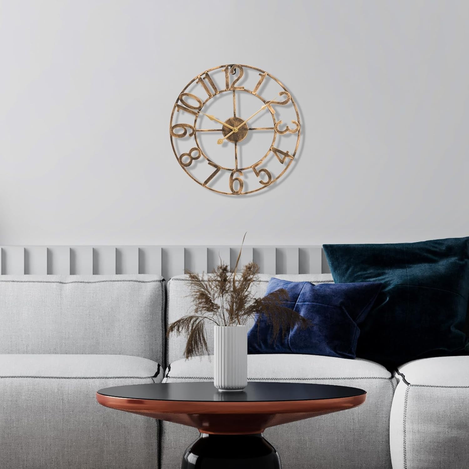 Sorbus Large Wall Clock for Living Room Decor - Wall Clock for Kitchen - 16 inch Big Wall Clock ...
