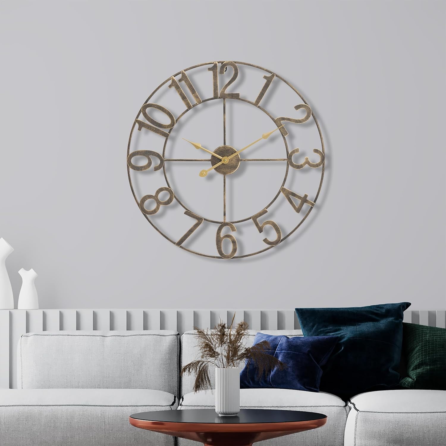 Sorbus Large Wall Clock for Living Room Decor - Wall Clock for Kitchen ...