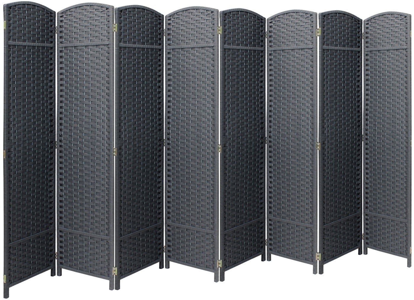 Sorbus 8-Panel Privacy Screen, 6ft Wide Folding Room Divider, Espresso ...