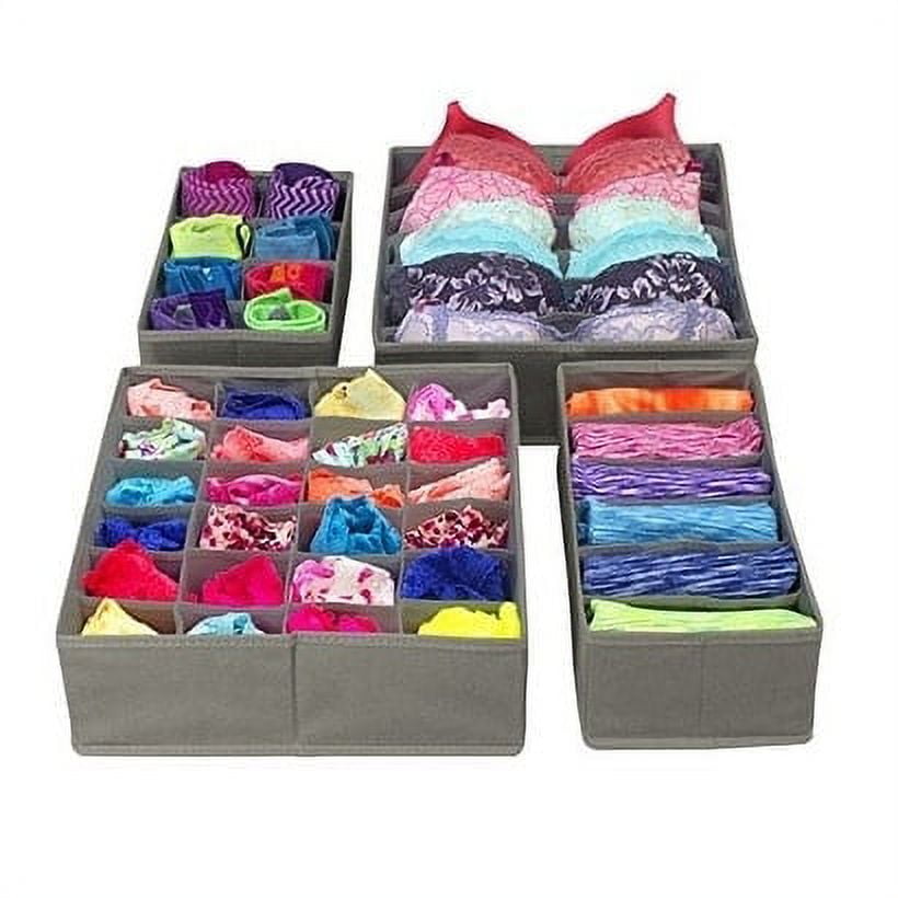 Sorbus Set of 4 Foldable Storage Drawer Dividers - Walmart.com