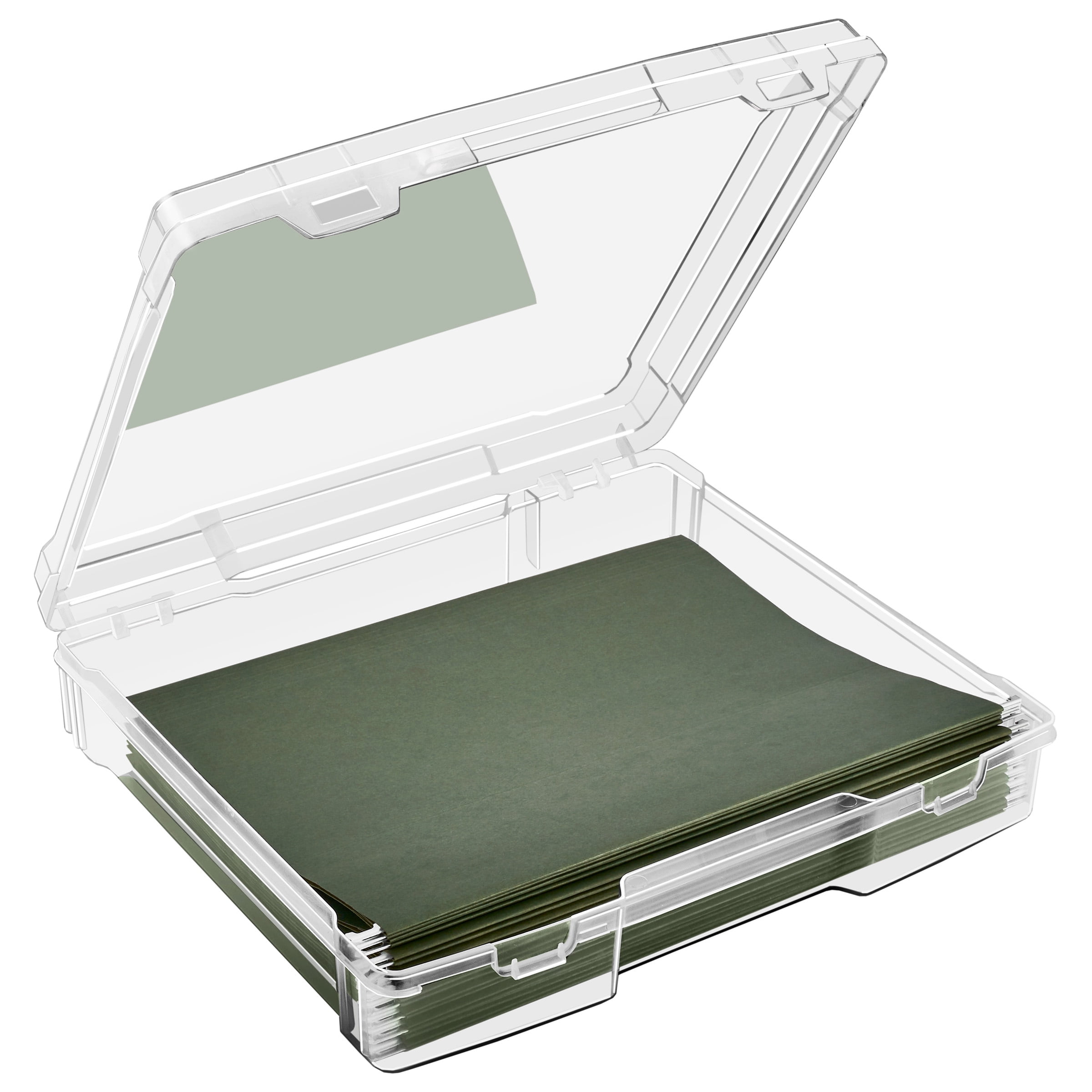 Sorbus Single-Piece Wide Hanging File Organizer Bin Clear Plastic ...