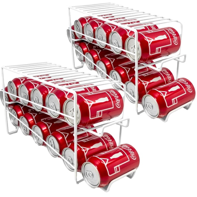 Sorbus Soda Can Metal Rack Dispenser: Holds 12 Standard 12oz Cans ...