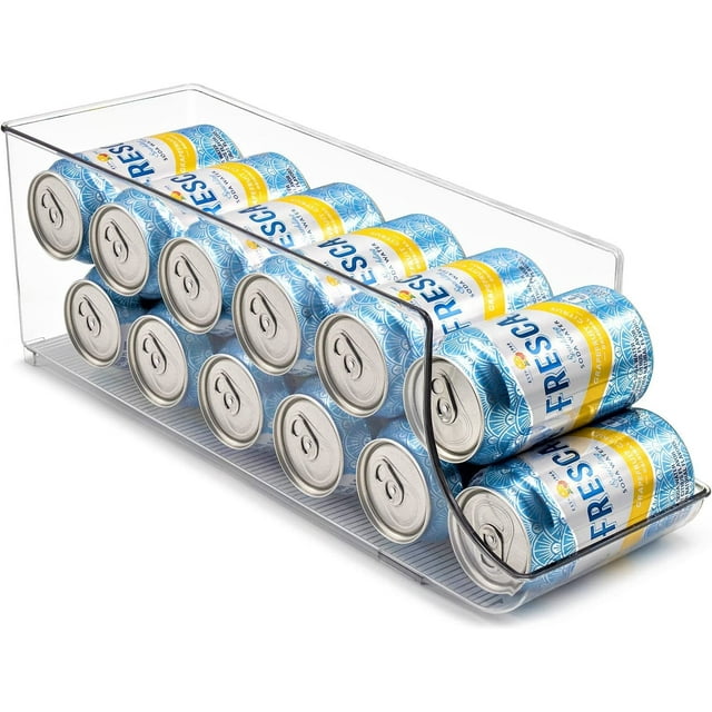 Sorbus Soda Can Organizer for Refrigerator - 12 Can Drink Dispenser ...