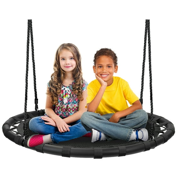 Sorbus Spinner Swing – Kids Indoor/Outdoor Round Mat Swing – Great for ...