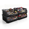 Sorbus Stackable Garage Storage Bins, Extra Large Open Front Organizer ...