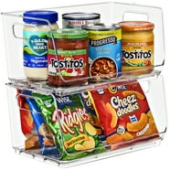 Skywin Plastic Stackable Storage Bins for Pantry - Stackable Bins For ...