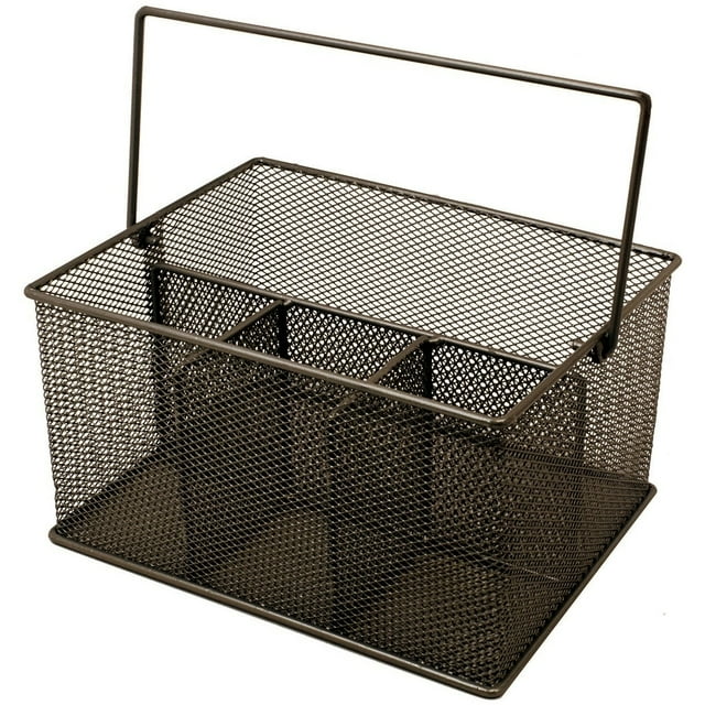Sorbus Steel Mesh Storage Organizer Caddy for Silverware, Napkins ...