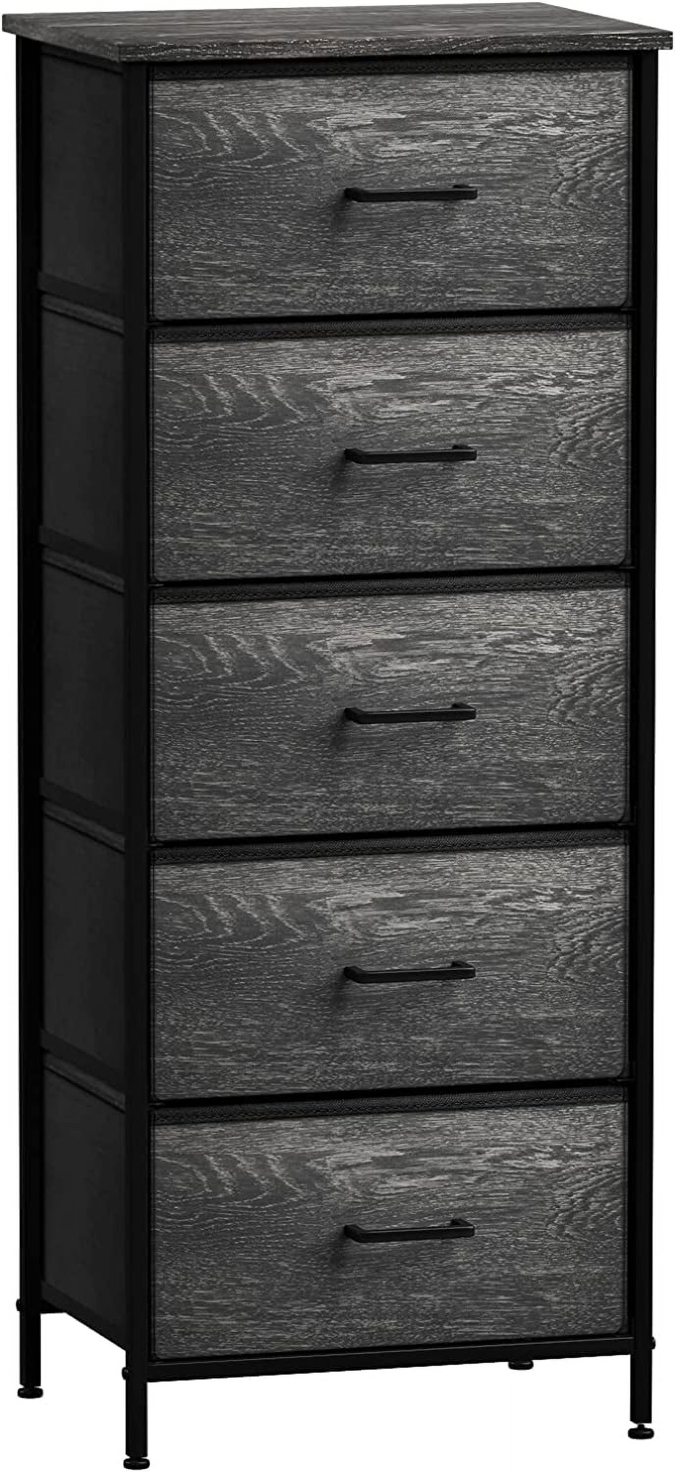 Sorbus Slim Tall Fabric Storage Dresser - Stand Up Tower of Drawers for ...