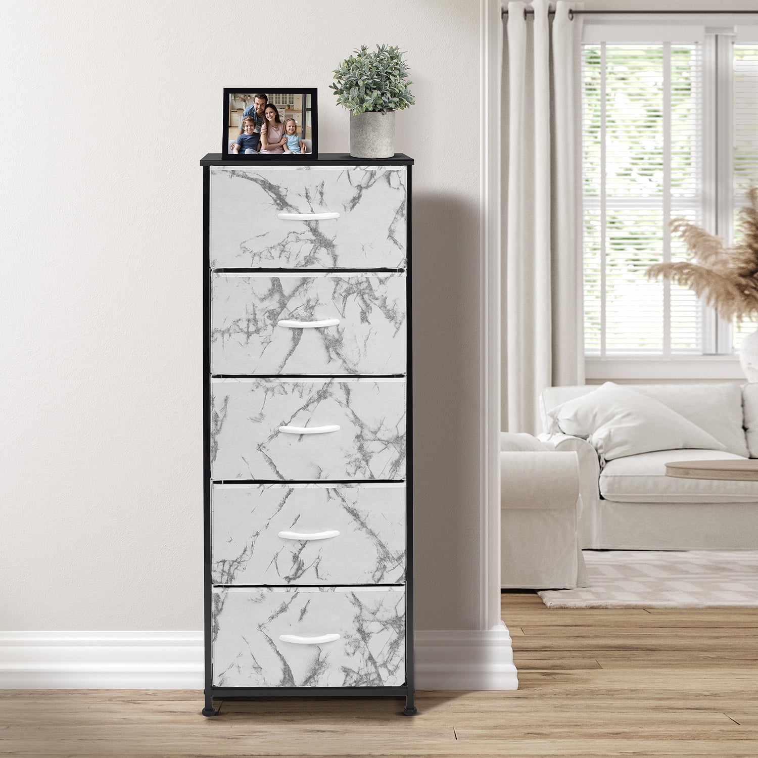 Sorbus Tall Storage Tower Closet Organizers - 5-Drawer - Walmart.com