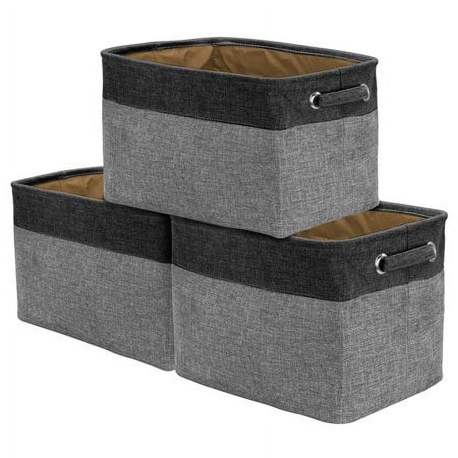 Sorbus Organizing Bins, Large Rectangular Twill Storage, Folding Fabric ...