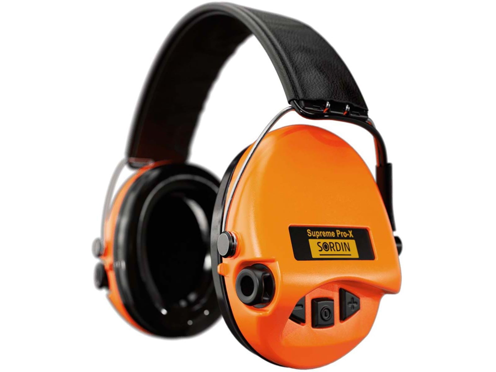 Sordin Supreme PRO-X Headband Headset, Foam, Leather Headband, Orange ...