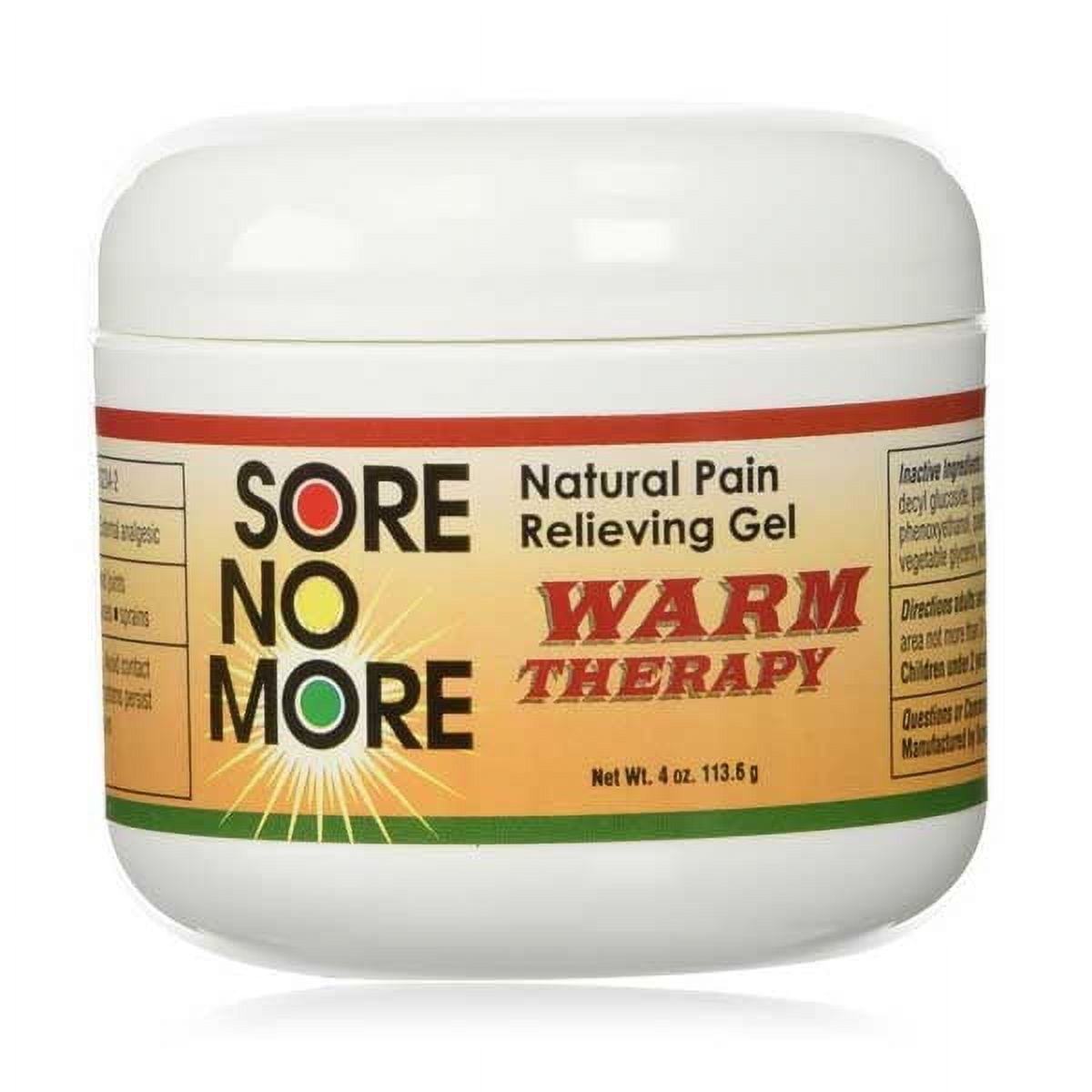 Sore No More Warm Pain Relief Gel for Joints & Arthritis Treatment, 4 oz. Jar - Walmart Business ...