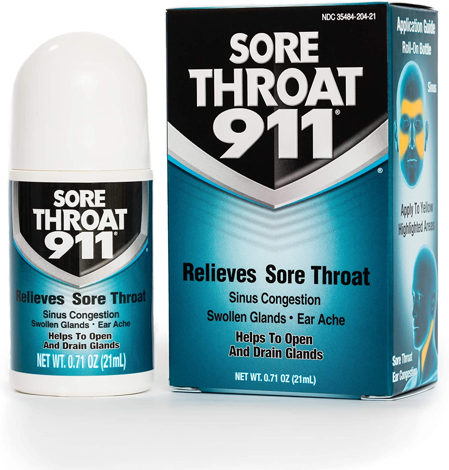 Sore Throat 911 Roll-on Congestion and Sore Throat Reliever 0.71 Ounc ...