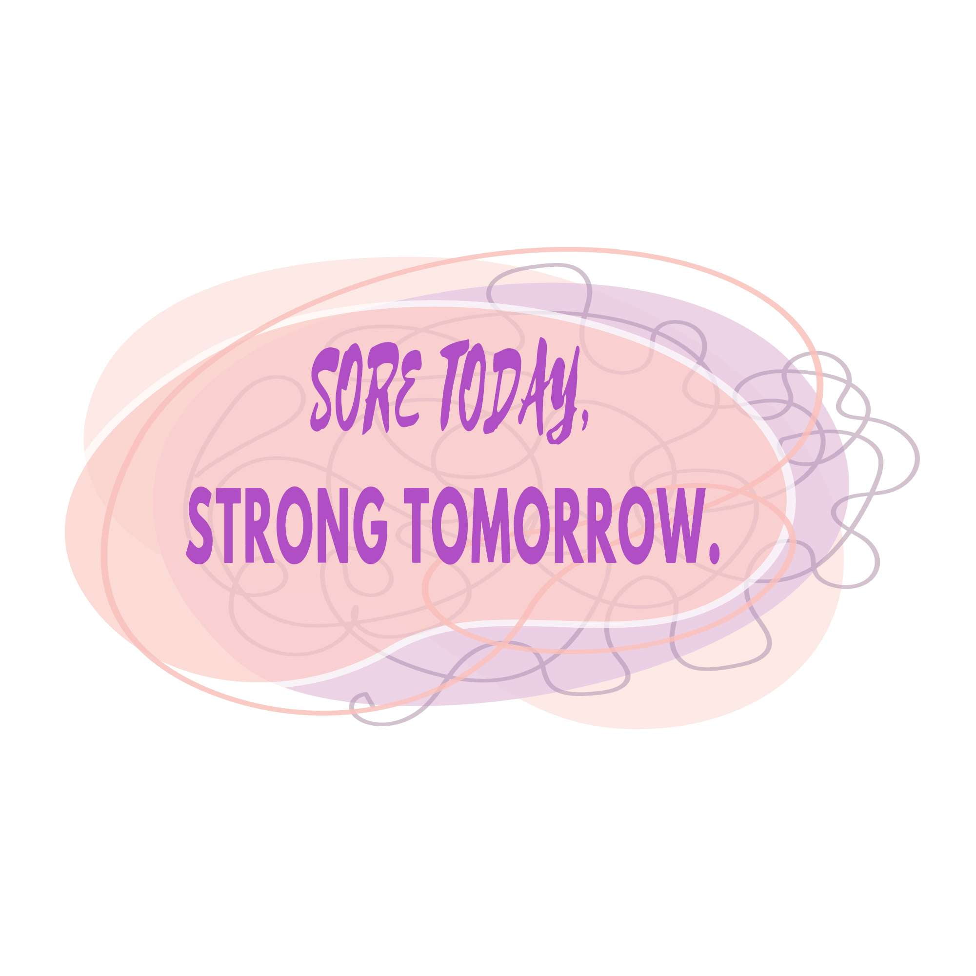 Sore Today Strong Tomorrow Gym Fitness Body Workout Quote Vinyl Decal ...