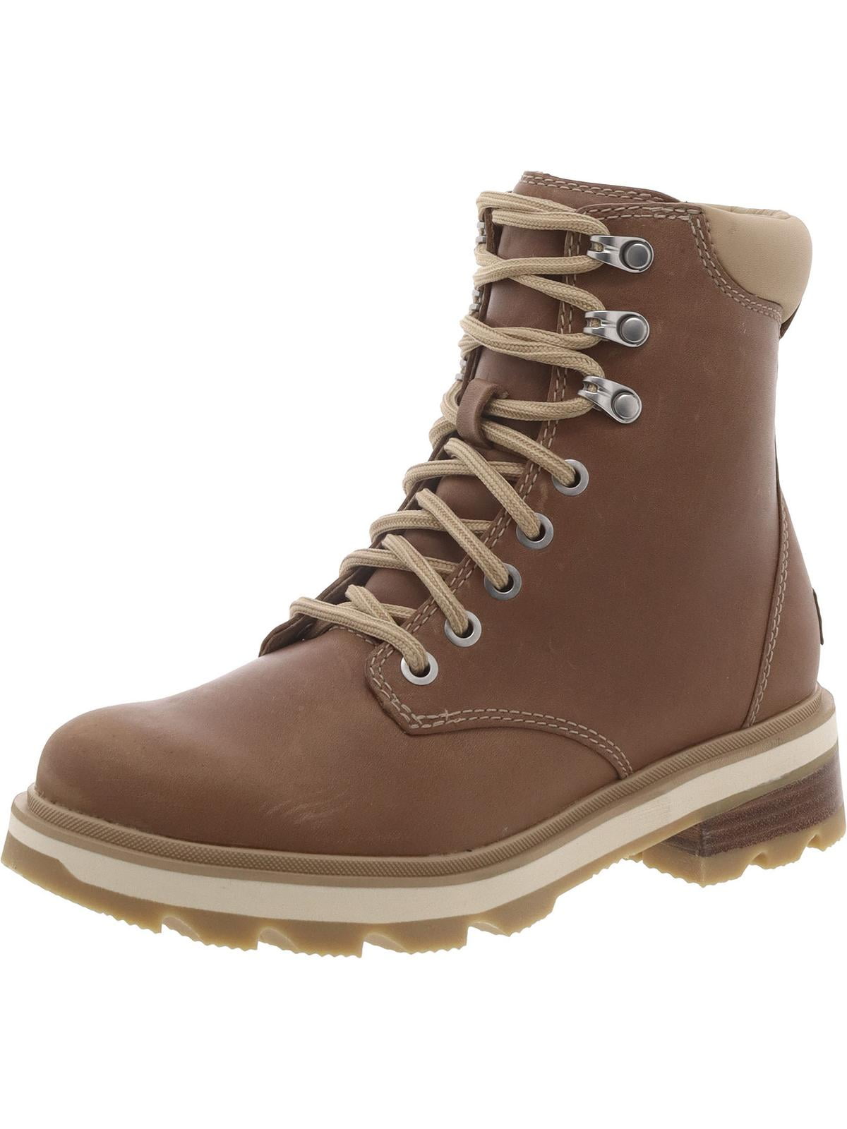 Sorel Womens Lennox Lace STKD Leather Booties Ankle Boots - Walmart.com