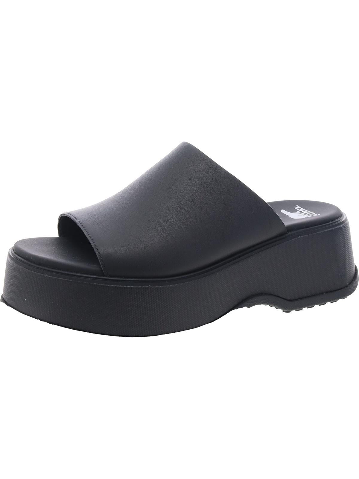 Sorel Womens Dayspring Slide Sandal Leather Wedge Slide Sandals ...