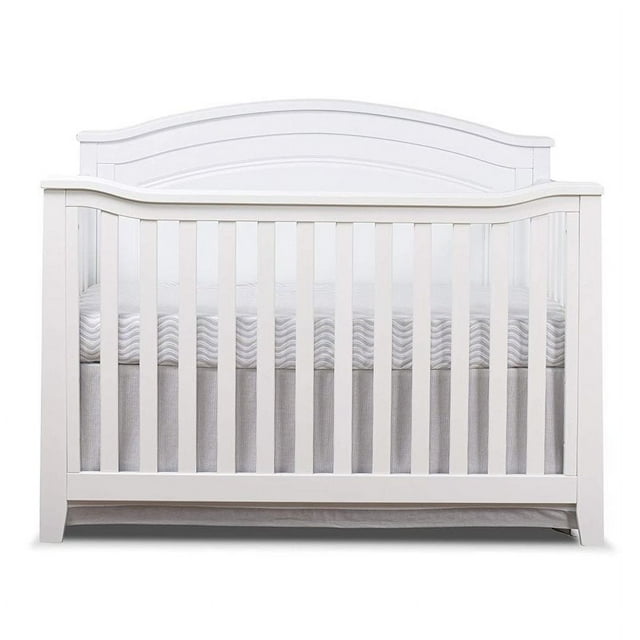 Sorelle Furniture Berkley Round Top Panel Crib, White - 55 x 30 x 44 in ...