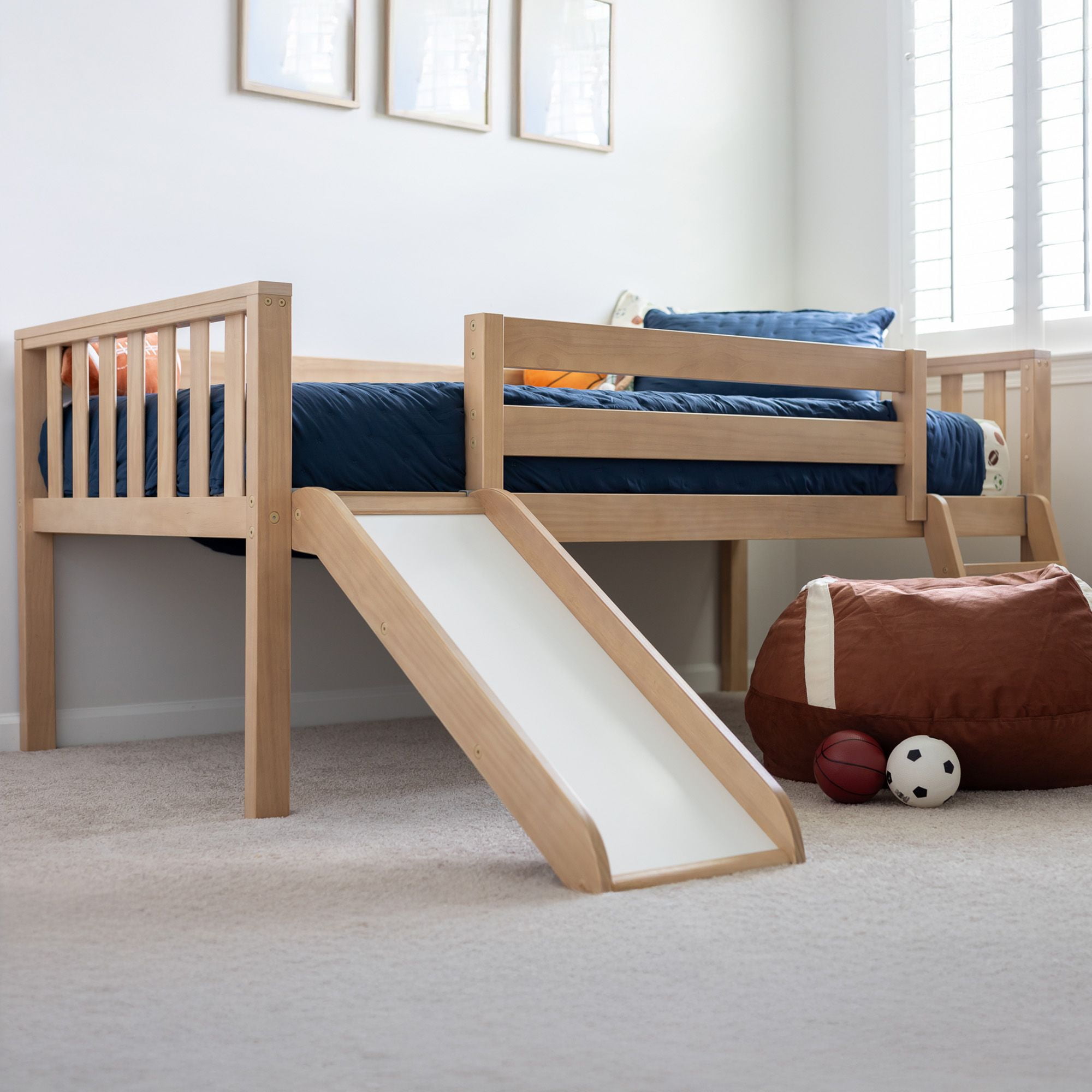 Soren Ultra Low Loft with Slide, Blonde - Walmart.com