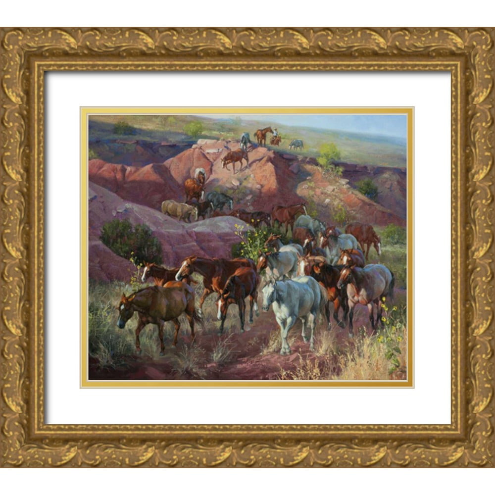 Sorenson, Jack 14x12 Gold Ornate Wood Framed with Double Matting Museum ...