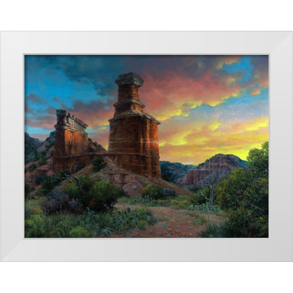 Sorenson, Jack 14x12 White Modern Wood Framed Museum Art Print Titled ...