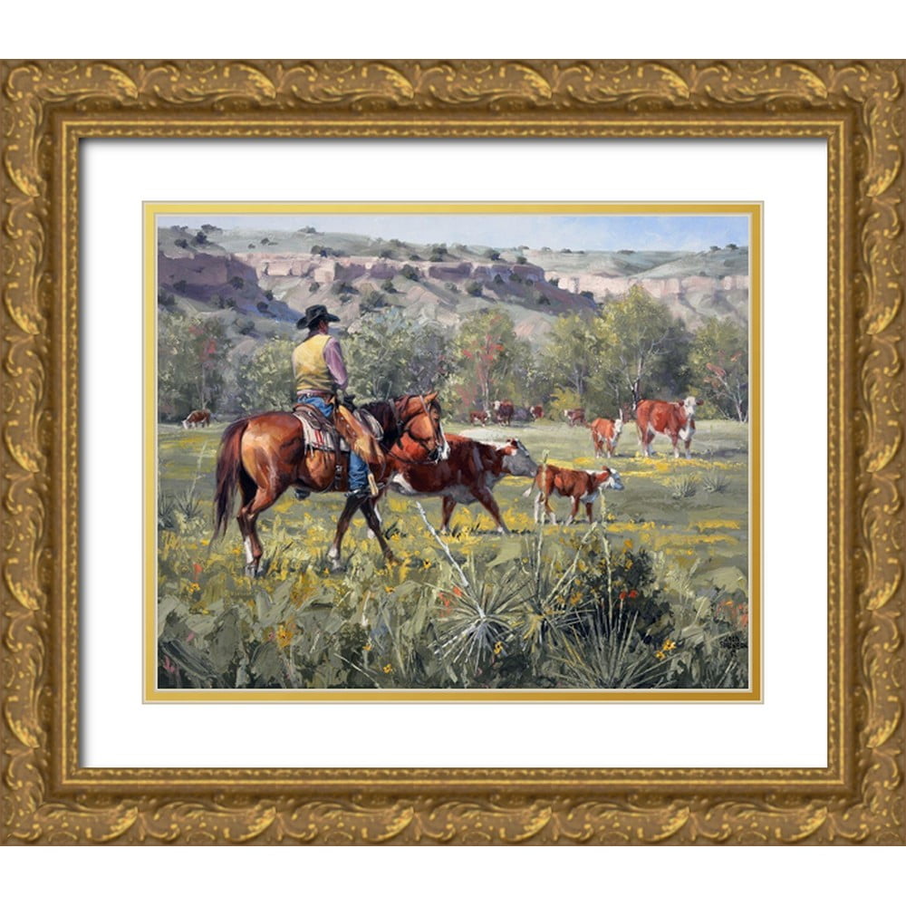 Sorenson, Jack 32x26 Gold Ornate Wood Framed with Double Matting Museum ...