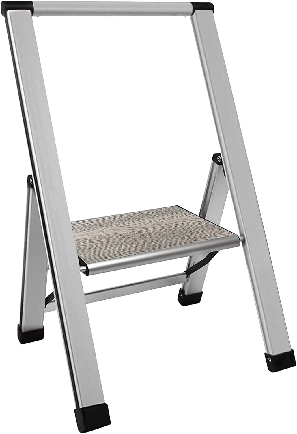 Sorfey 1-Step Step Ladder Slim, Anti-Slip Foldable Ladder Step Stool ...