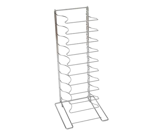 Soro Essentials- 11- Tier Heavy Duty Chrome Plated Steel Pizza Pan ...