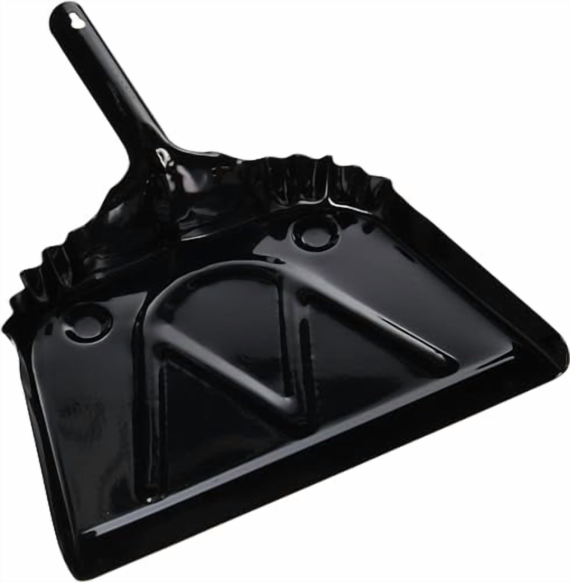 Soro Essentials- 12" Heavy-Duty Hand Held Metal Dust Pan Black Color ...