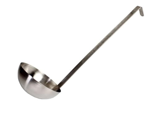 Soro Essentials- 12 oz. Stainless Steel Ladle with Hook Handle ...