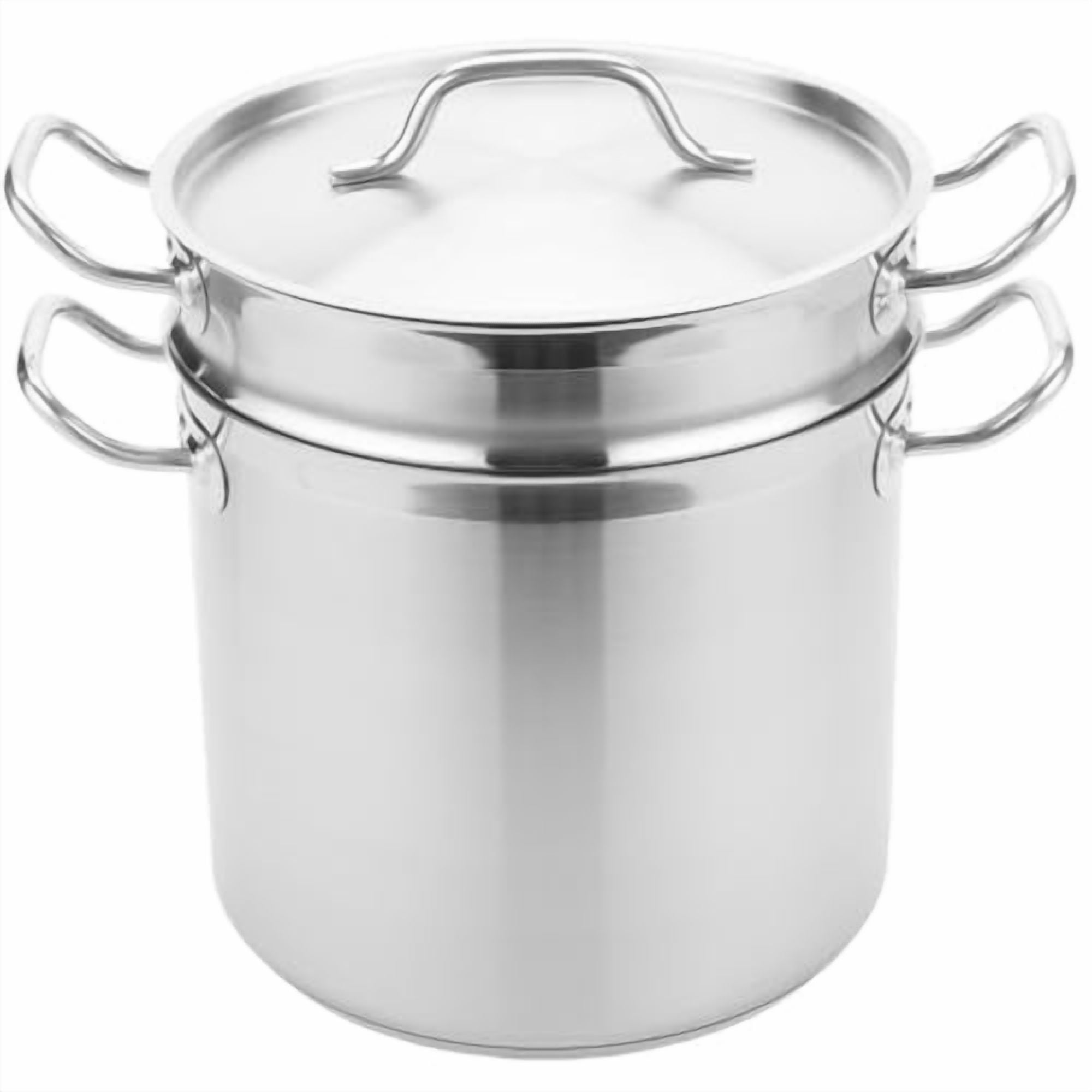 Soro Essentials- 12 qt. Stainless Steel Double Boiler Pot with Cover ...