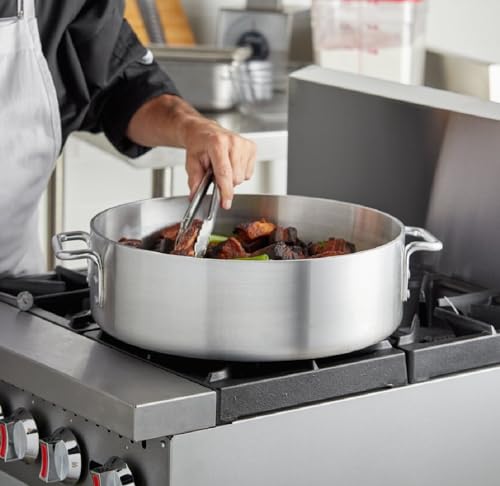 Soro Essentials- 18 qt. Aluminum Brazier with Riveted Handles Medium Weight 4 mm Thickness ...