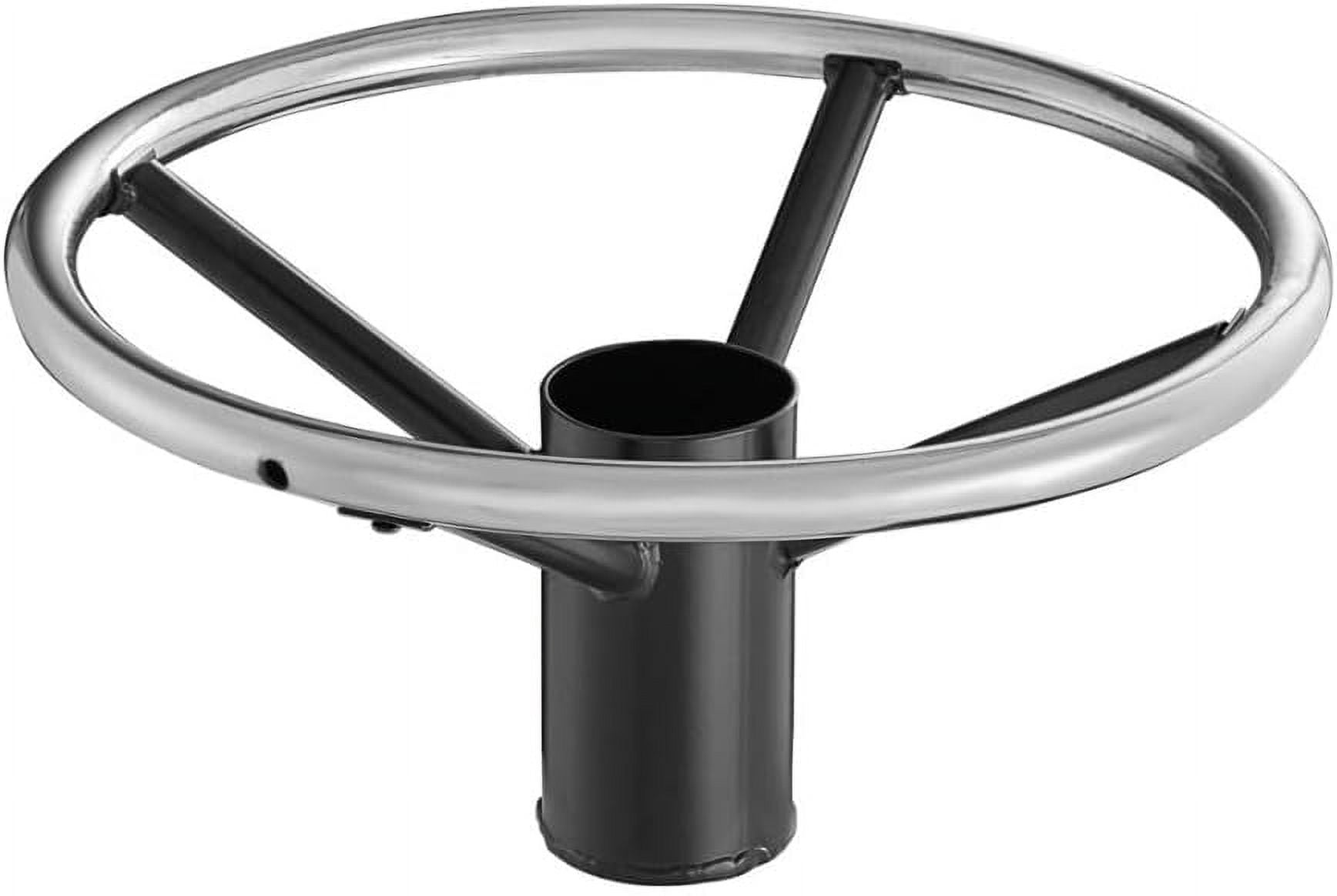 Soro Essentials- 19” Chrome Bar Height Table Base Foot Ring- Fits 3 ...