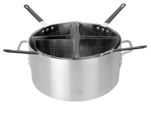 Soro Essentials- 20 qt. Aluminum Pasta Cooker with 4 Stainless Steel ...